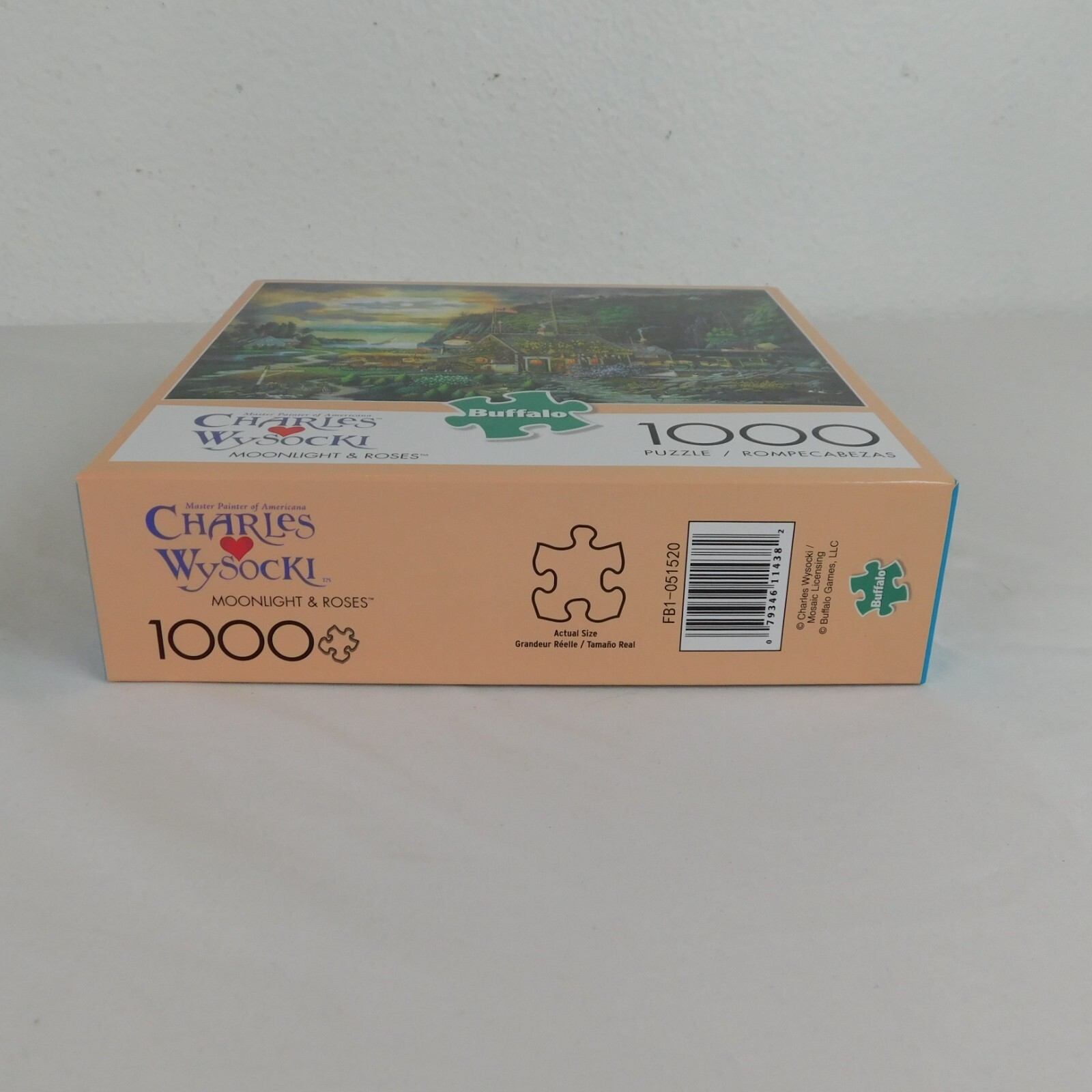 Charles Wysocki 1000 Piece Jigsaw Puzzle Moonlight & Roses Buffalo ...