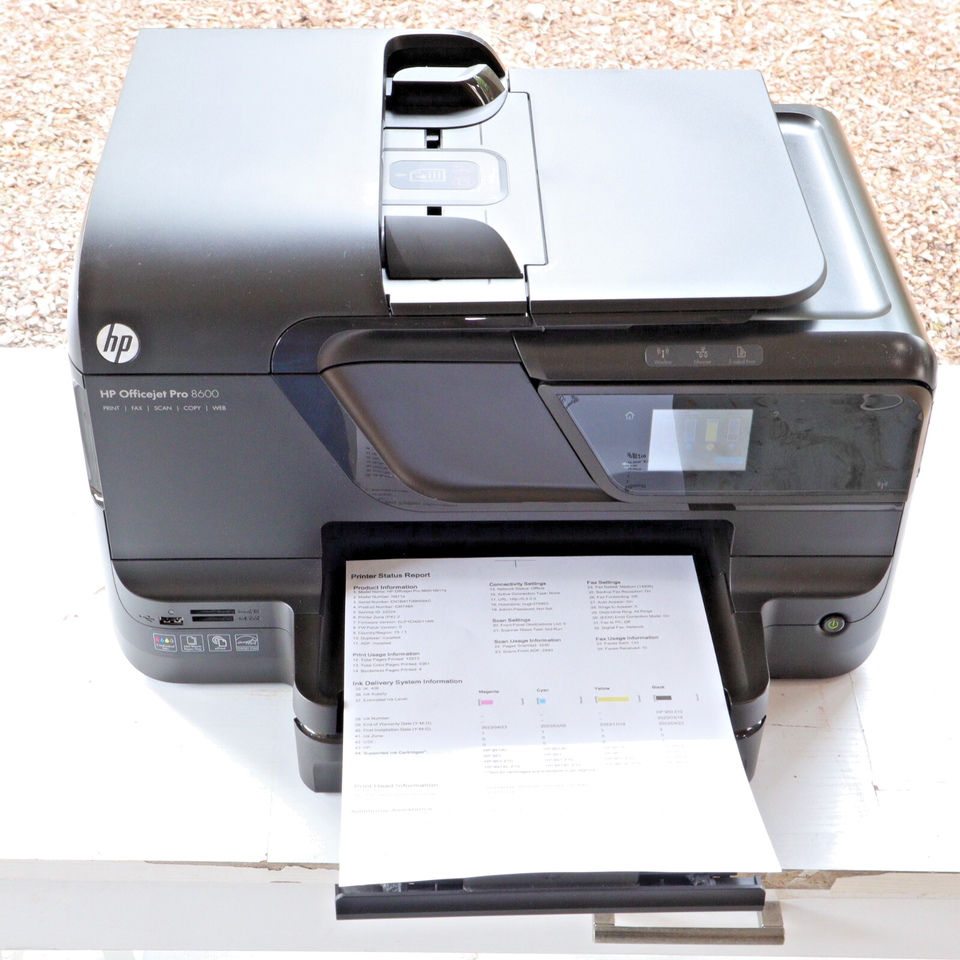 HP Officejet Pro 8600 Printer Fax Copy Scan Fully Tested | eBay