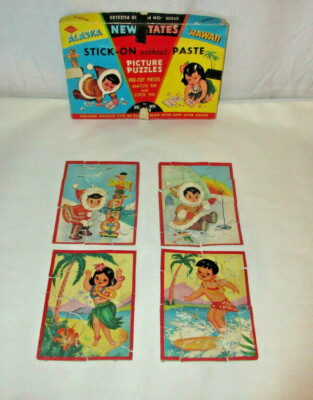 New States Built Rite Picture Puzzles complete 1950's | eBay