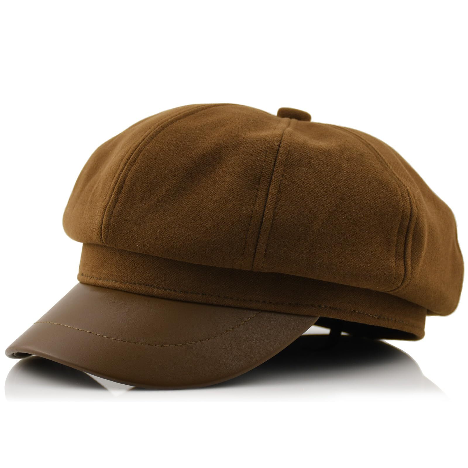 Womens Newsboy Cap French Fashion Houndstooth Paperboy Hats Summer ...