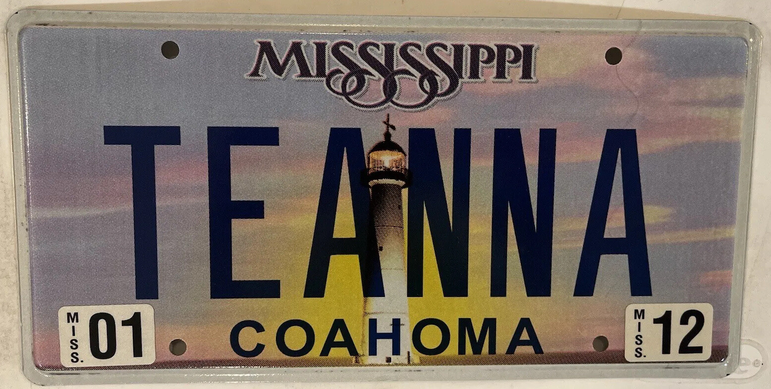 Vanity TEANNA TINA TE ANNA license plate | eBay