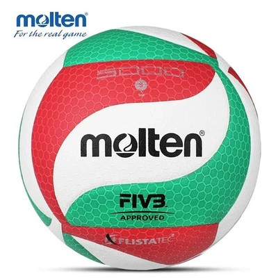 Molten V5M5000 Volleyball, Soft Touch, Indoor/Outdoor PU Microfiber ...