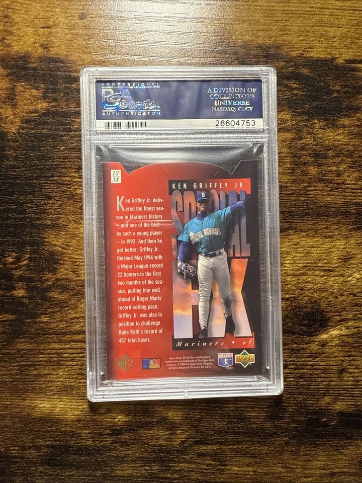 1994 SP HOLOVIEW RED KEN GRIFFEY JR #12 PSA 7 | eBay