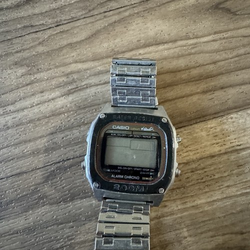 Vintage Casio Diver DW-1000 Digital Quartz Watch w Stainless Band ...