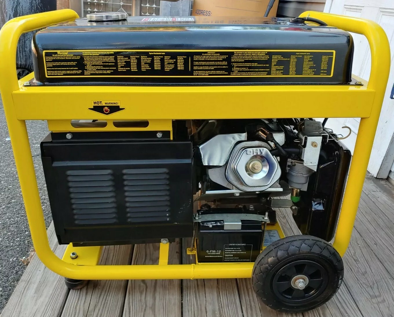 Stanley All Weather generator 10000watt Starting 8000watt Running12 ...