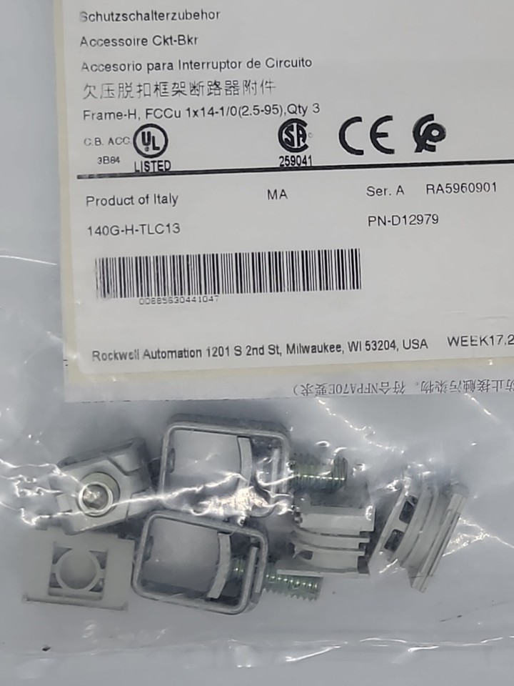 Allen Bradley 140G-H-TLC13 Circuit Breaker Accessory 140GHTLC13 NEW | eBay