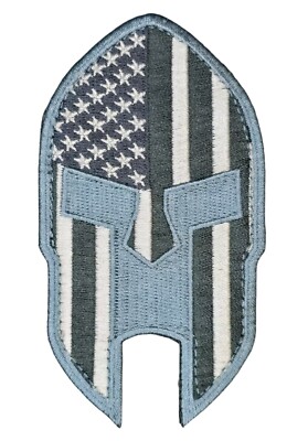 USA AMERICAN FLAG SPARTAN HELMET TACTICAL HOOK ACU LIGHT MORALE PATCH | eBay