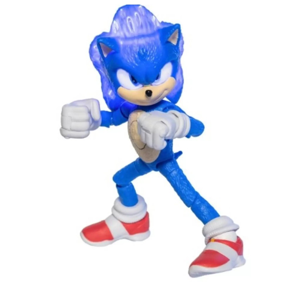 Set Of 2 Sonic the Hedgehog 3 Action Figure Light-Up Shadow And sonic ...