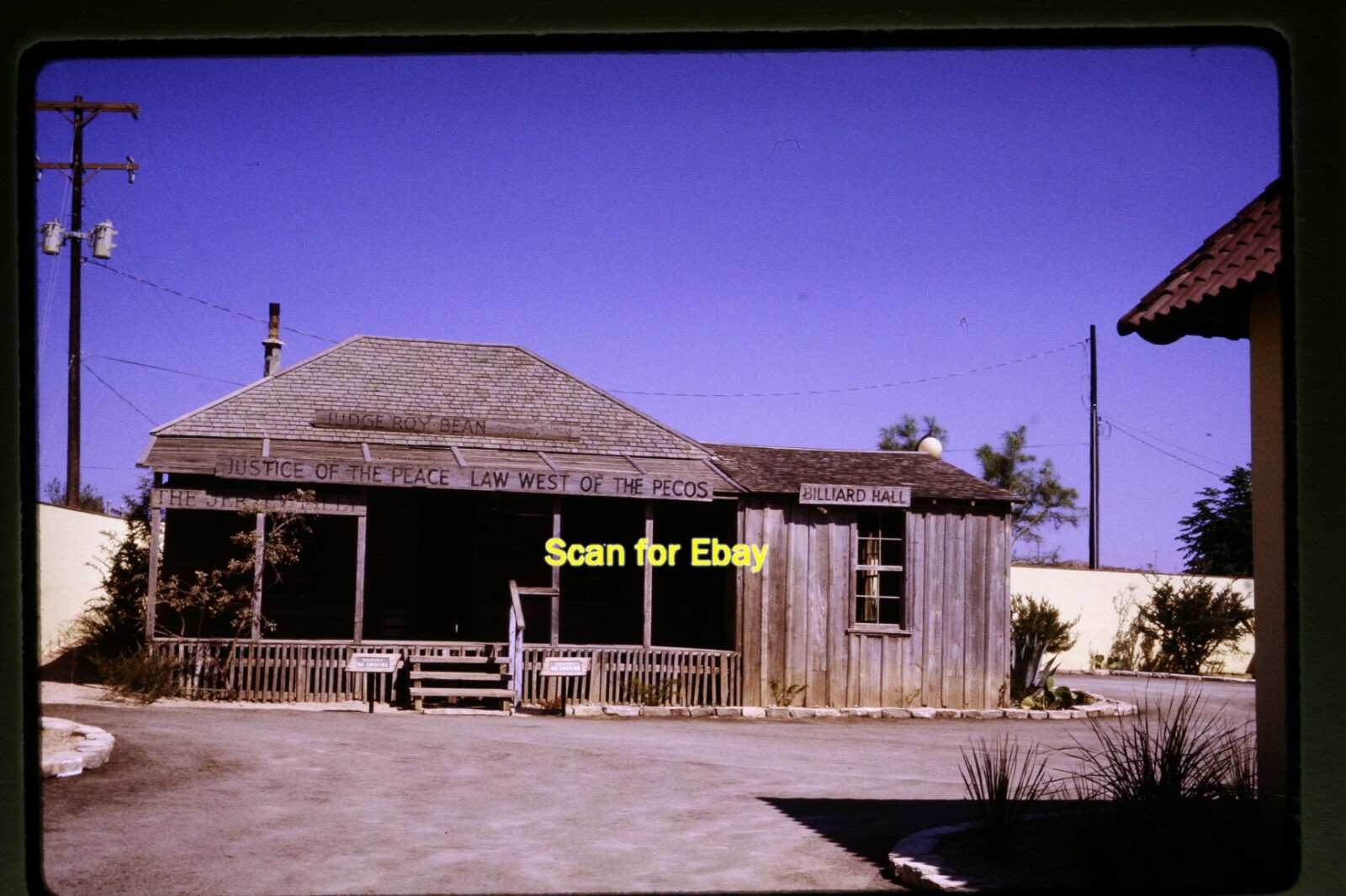 Judge Roy Bean Saloon, Langtry, Texas in 1969, Kodachrome Slide aa 6 ...