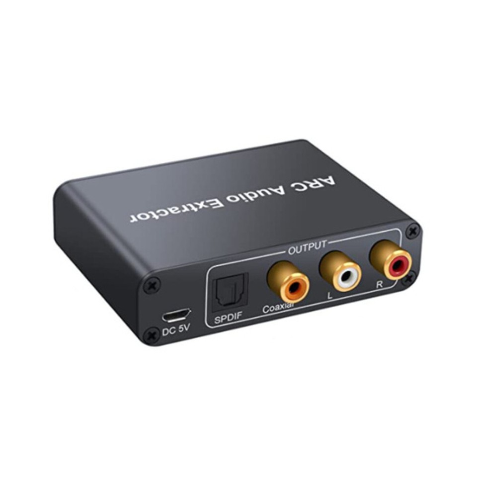 HDMI ARC Audio Extractor Digital DAC to RCA Coax SPDIF 3.5mm Converter ...