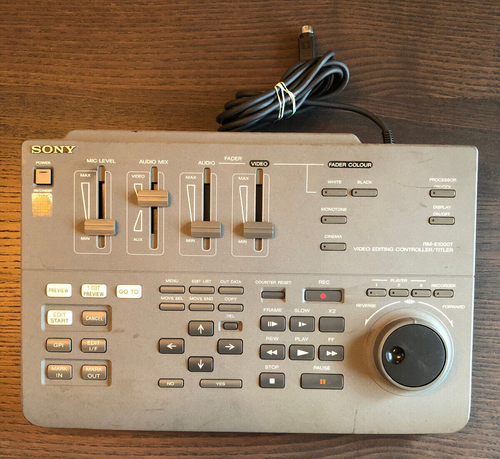 Sony RM-E1000T Vintage Video Editing Controller/Titler Panel ONLY FOR PARTS | eBay