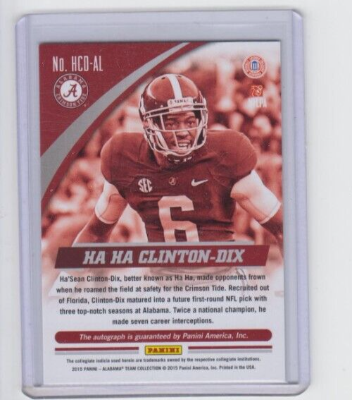 2015 PANINI ALABAMA CRIMSON TIDE COLLECTION Blake Sims AUTO AUTOGRAPH ...