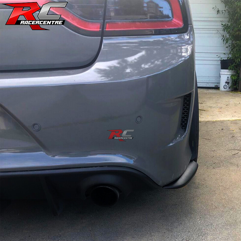 Fits 15-23 Dodge Charger Rear Bumper Lip Aprons Pair PP Matte Black | eBay