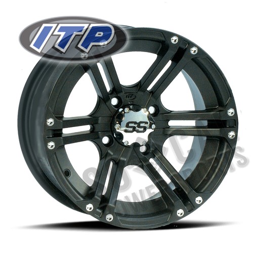 ITP SS212 Wheel 12x7 4/137 Matte Black 5+2 Can Am Defender Max HD8 ...