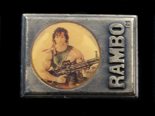 SA07144 VERY COOL VINTAGE 1985 **RAMBO** MOVIE COMMEO… - Gem