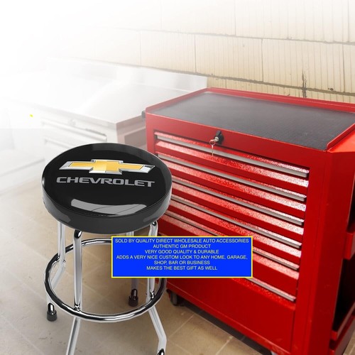 Authentic GM Chevrolet Garage OFFICE HOME HOUSE Padded Bar Stool BEST ...
