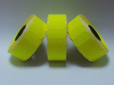 15,000 Fluorescent Yellow Peelable SATO / Samark Price Gun Labels | eBay UK