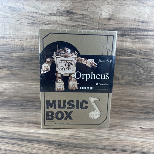 Orpheus Steampunk Robot Music Box 3D Wooden Puzzle AM601 Laser Cut ...