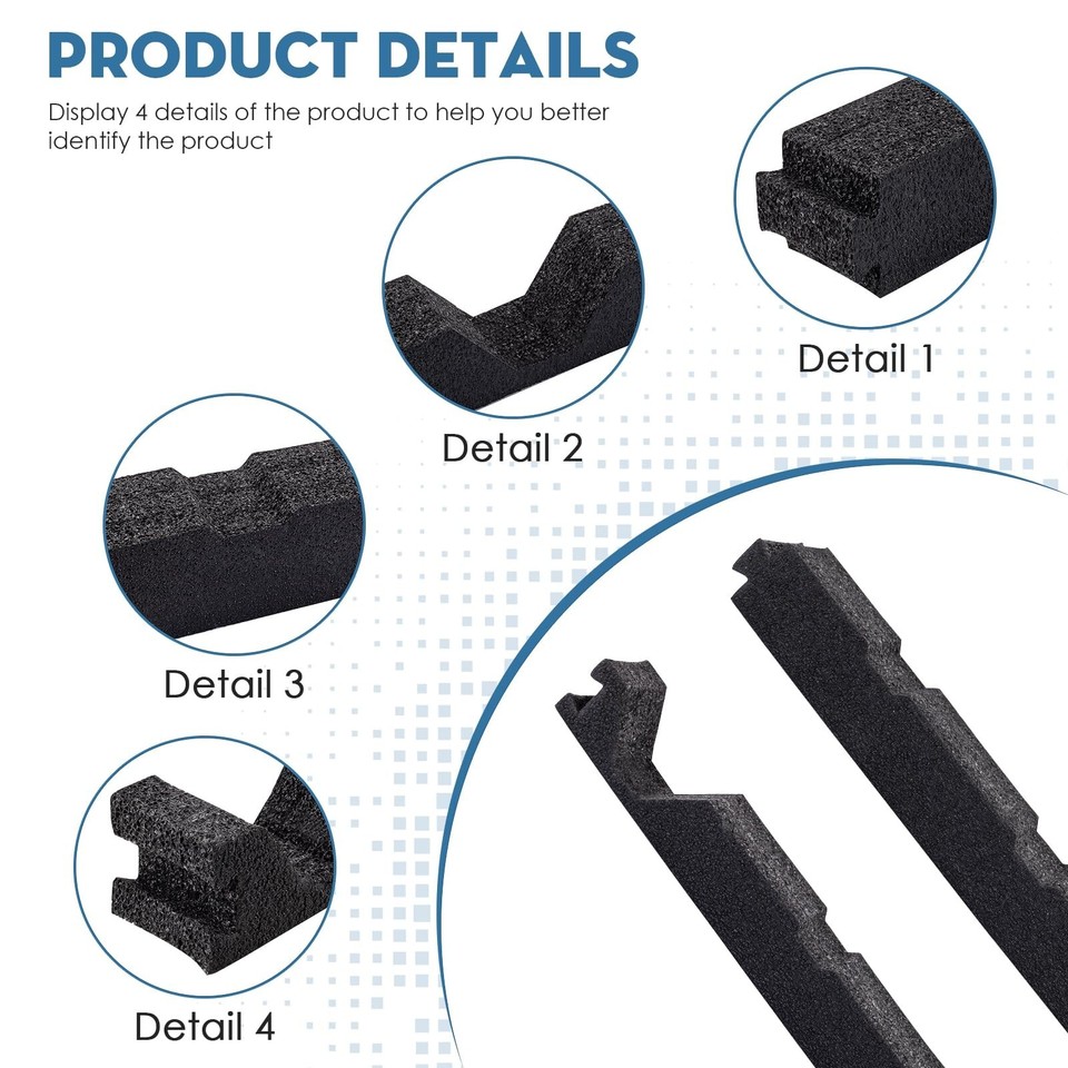 R Panel Foam Closure Strips 12" Replacement for Metal Corrugated ...