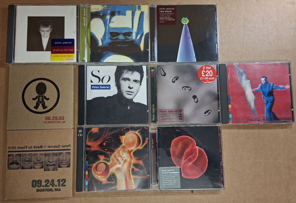 CD / DVD - Peter Gabriel - CD / DVD Bundle - 10 Albums + 2 DVD's - #30 ...