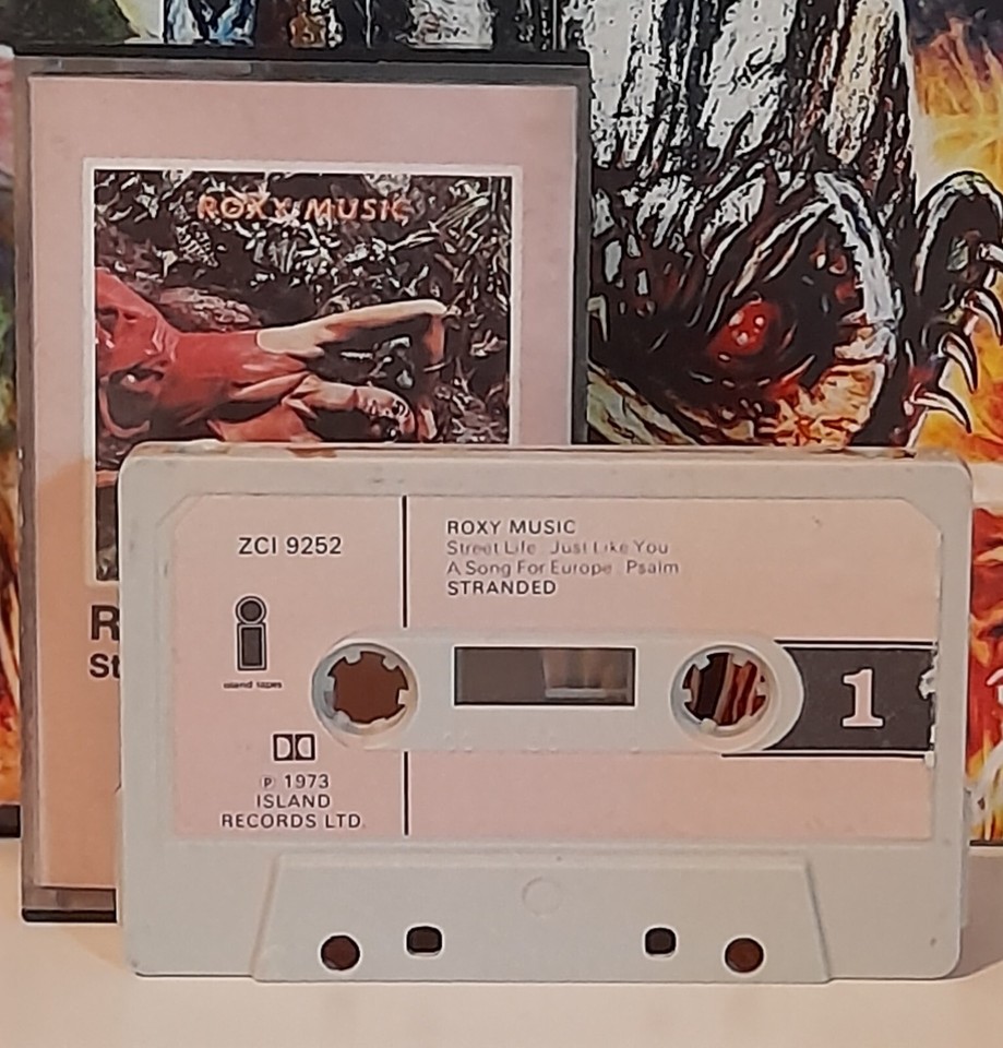 ROXY MUSIC : Stranded - Original Island Cassette Album - 1973 Paper ...