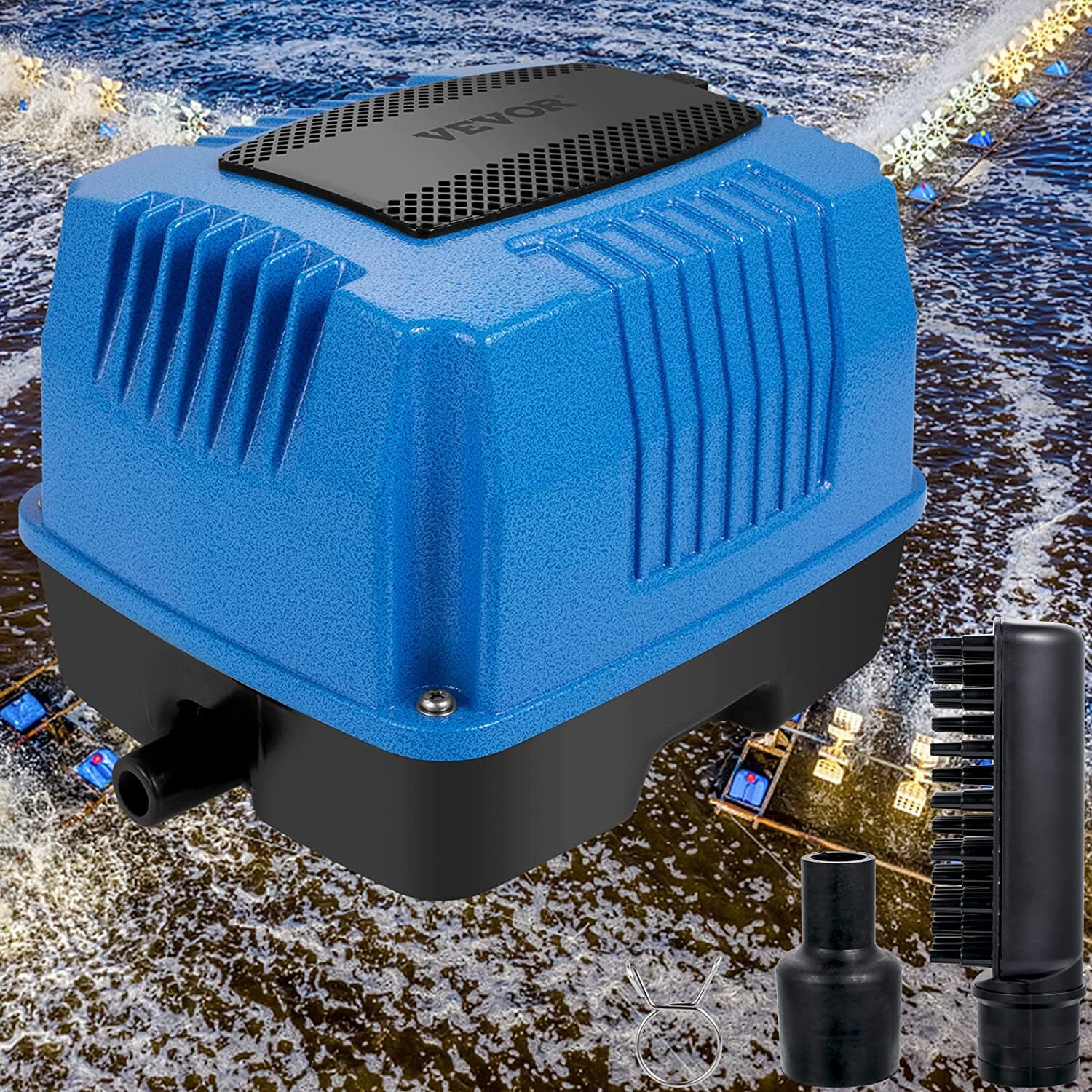 Aquarium Air Oxygen Pump Fish Pond & Aquarium Fish Tank Pond Aeration ...