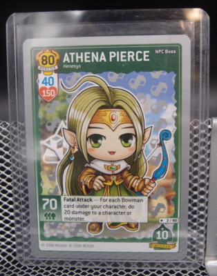 MapleStory iTCG Set 4: NPC Heroes ATHENA PIERCE #2/60 RARE Boss Card | eBay