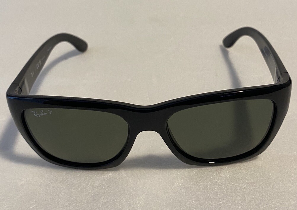 Ray-Ban RB4194 601/9A Sunglasses Black Frame Dark Green Polarized Lens ...