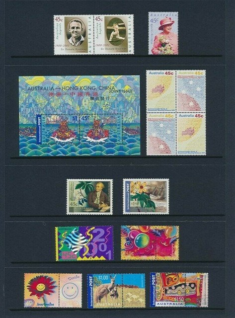 Australia Post 2001 Australian Stamp Collection Album Deluxe Edition ...