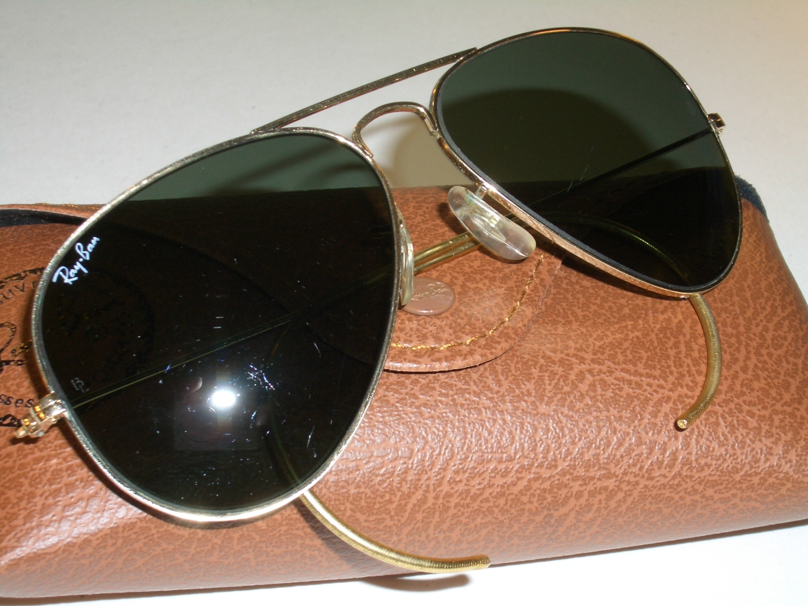 58MM B&L RAY BAN GP WRAPAROUNDs G15 UV GLASS LENS PILOT AVIATORS ...