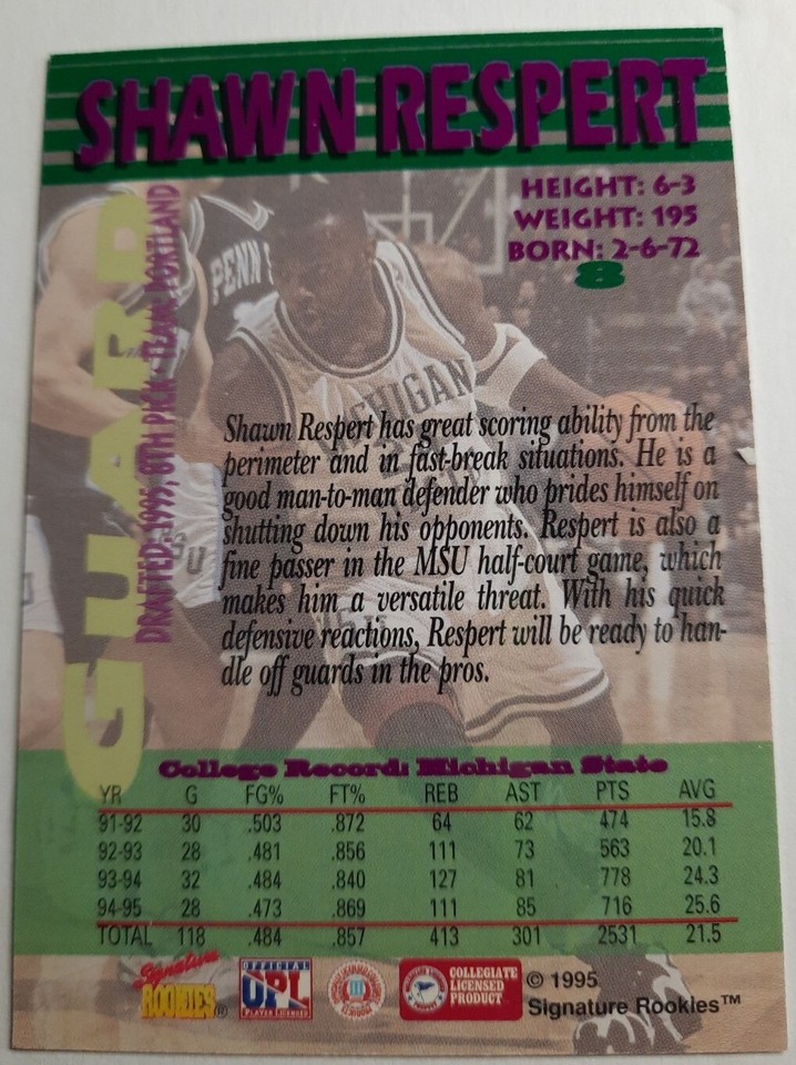 SHAWN RESPERT Autograph | eBay