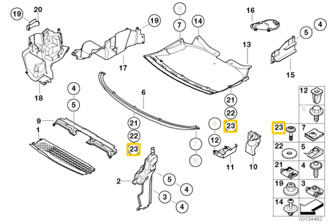 BMW 51717134392 Genuine OEM Lower Deflector Screw for sale online | eBay