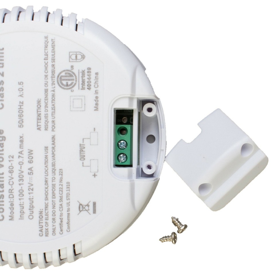 12v 30W 60W Triac Dimmable LED Light Round Driver Power Supply Class 2 ...