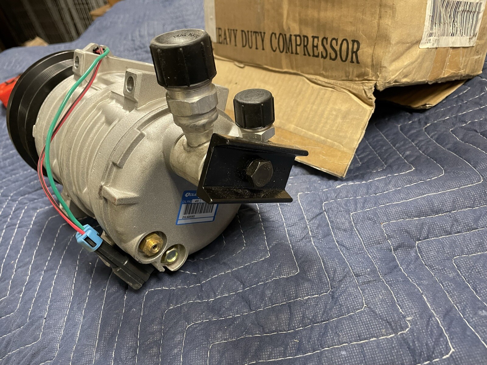 TRANS AIR CONDITIONER TM21 24v AC COMPRESSOR 3791247C2 TRUCK MRAP R134A ...