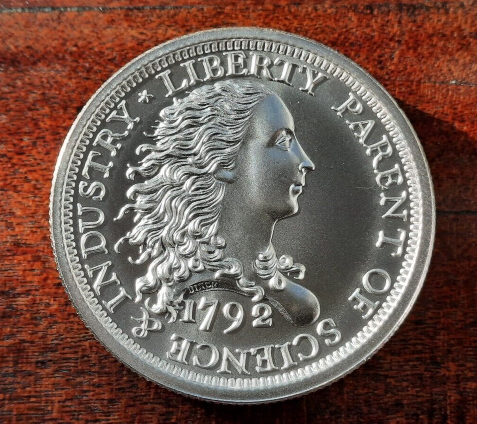 1792 BIRCH ONE CENT TRIBUTE – 2 OZ SILVER – LIBERTY PARENT OF SCIENCE ...