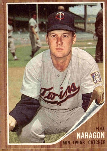 1962 Topps Hal Naragon #164 - Minnesota Twins | eBay