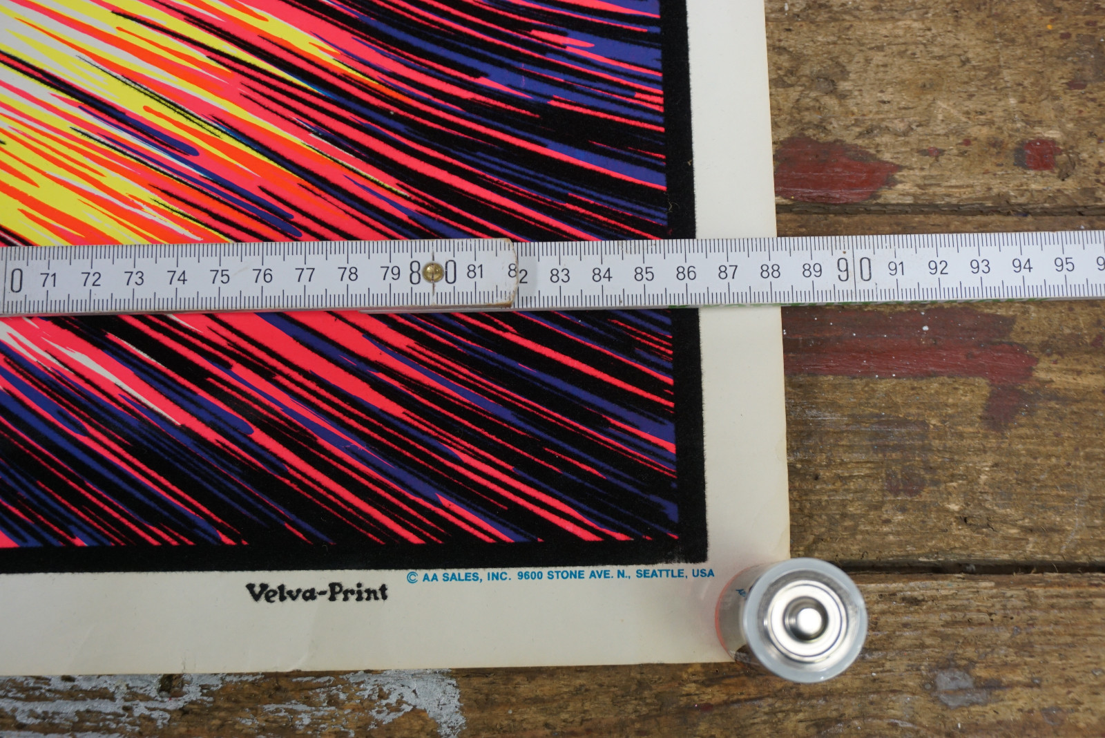 Original Velva Print DEVIL RIDER Blacklight Schwarzlicht Poster 70er ...