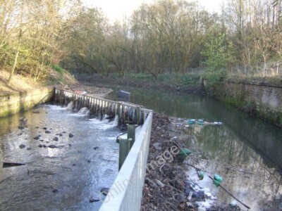 Photo 6x4 Weir on River Medlock upstream of Ancoats Bridge Manchester ...