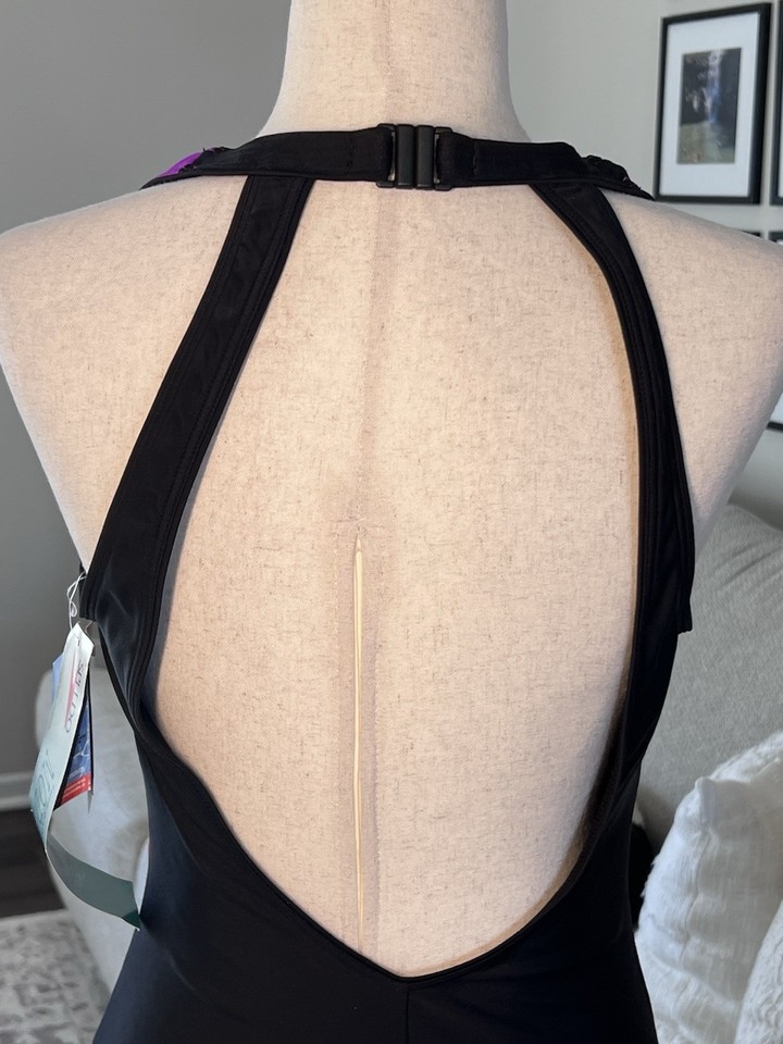 Speedo Moderate Lycra Color Block Soft Cups One Piece Swimsuit Size 14 ...