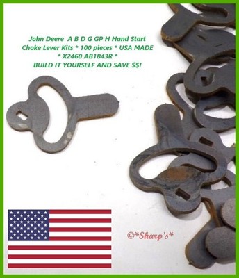 AB1843R * John Deere A B H Hand Start Choke Lever Kits * 100 * Use your ...