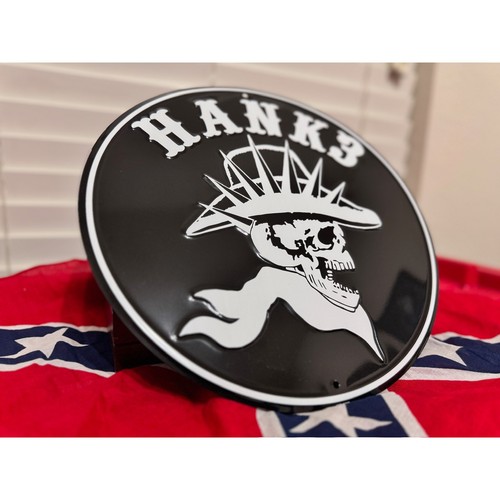 Hank 3 round sign skull tin Hank Williams III band NWOT | eBay