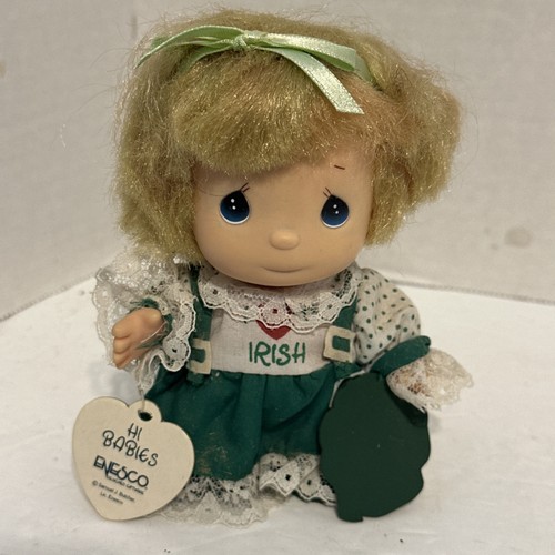 Vintage Precious Moments Hi Babies 5" Doll St. Patrick’s Day Doll | eBay