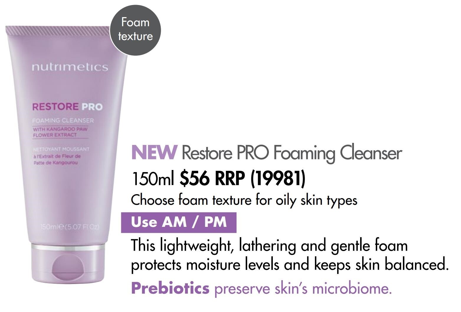 Nutrimetics Restore PRO Intense Day +Night +Eye Creme +Toning +Foaming ...
