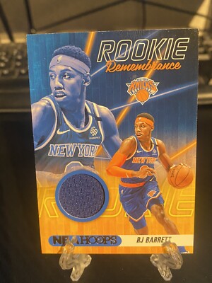 2020-21 NBA Hoops RJ Barrett Patch Rookie Remembrance #SS-16 Knicks | eBay