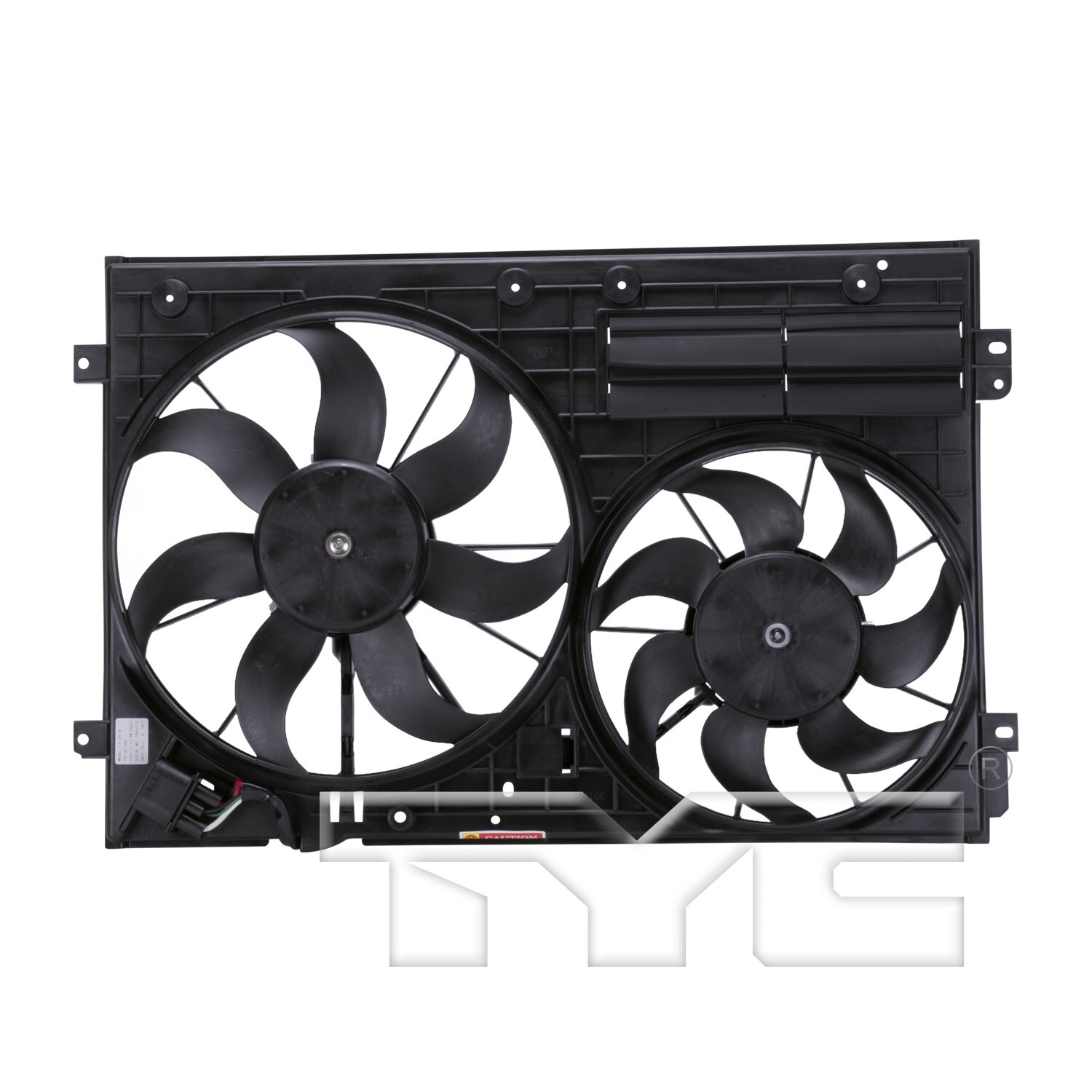 For 2006-2009 Audi A3 Dual Radiator and Condenser Fan Assembly TYC 2007 ...