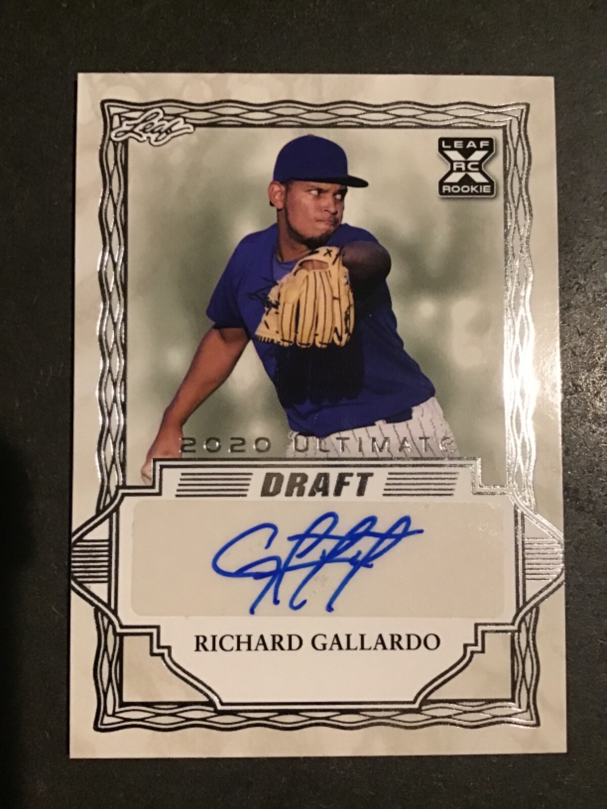 2020 Leaf Ultimate Draft Richard Gallardo Rookie Autograph Chicago Cubs ...