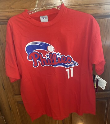 Genuine Merchandise Philadelphia Phillies Jimmy Rollins MLB Red T Shirt ...