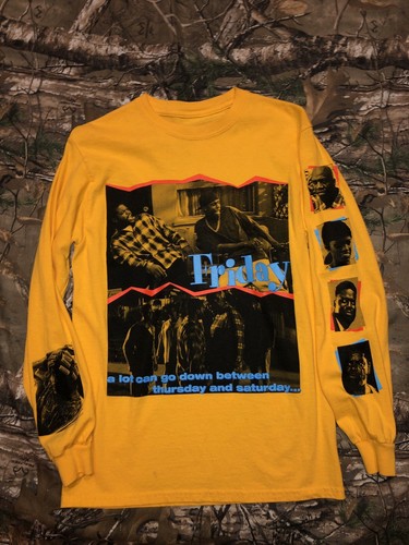 FRIDAY 1995 Graveyard Goods Long sleeve shirt Size Small OOP ice cube ...