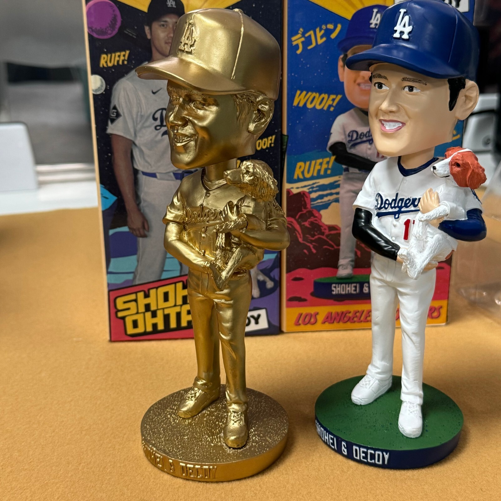 Shohei Ohtani & Decoy Bobblehead Dodgers SGA 8/28/24 New In Box GOLD ...