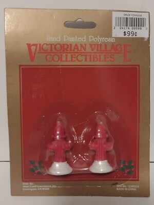 Victorian Village Collectibles Fire Hydrants - Hand Painted Polyresin ...